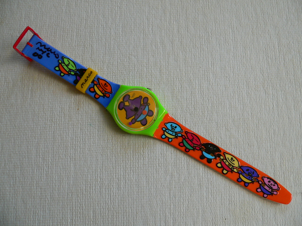 swatch Alien Baby GG175S Signed by artist Peter Marco – swatchandbeyond.com