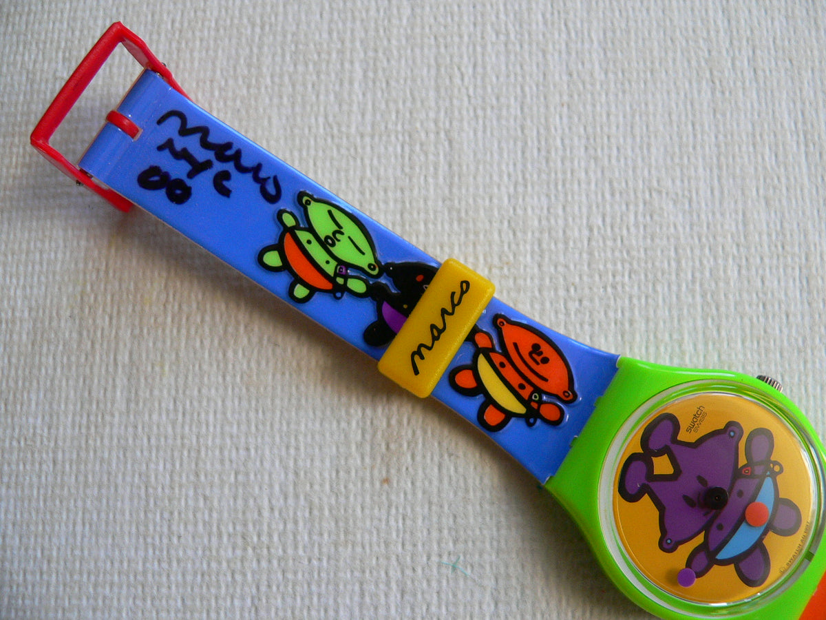 swatch Alien Baby GG175S Signed by artist Peter Marco – swatchandbeyond.com