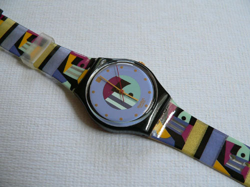 Gold Inlay GB141 Swatch Watch – swatchandbeyond.com