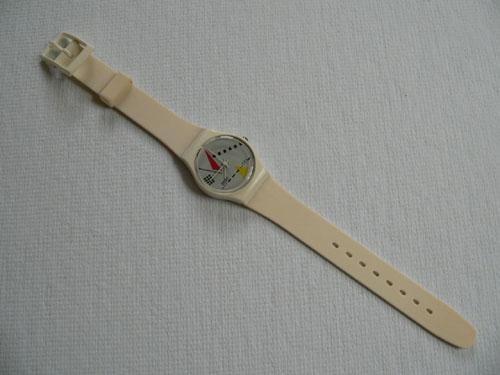 White Memphis LW102 Swatch Watch – swatchandbeyond.com